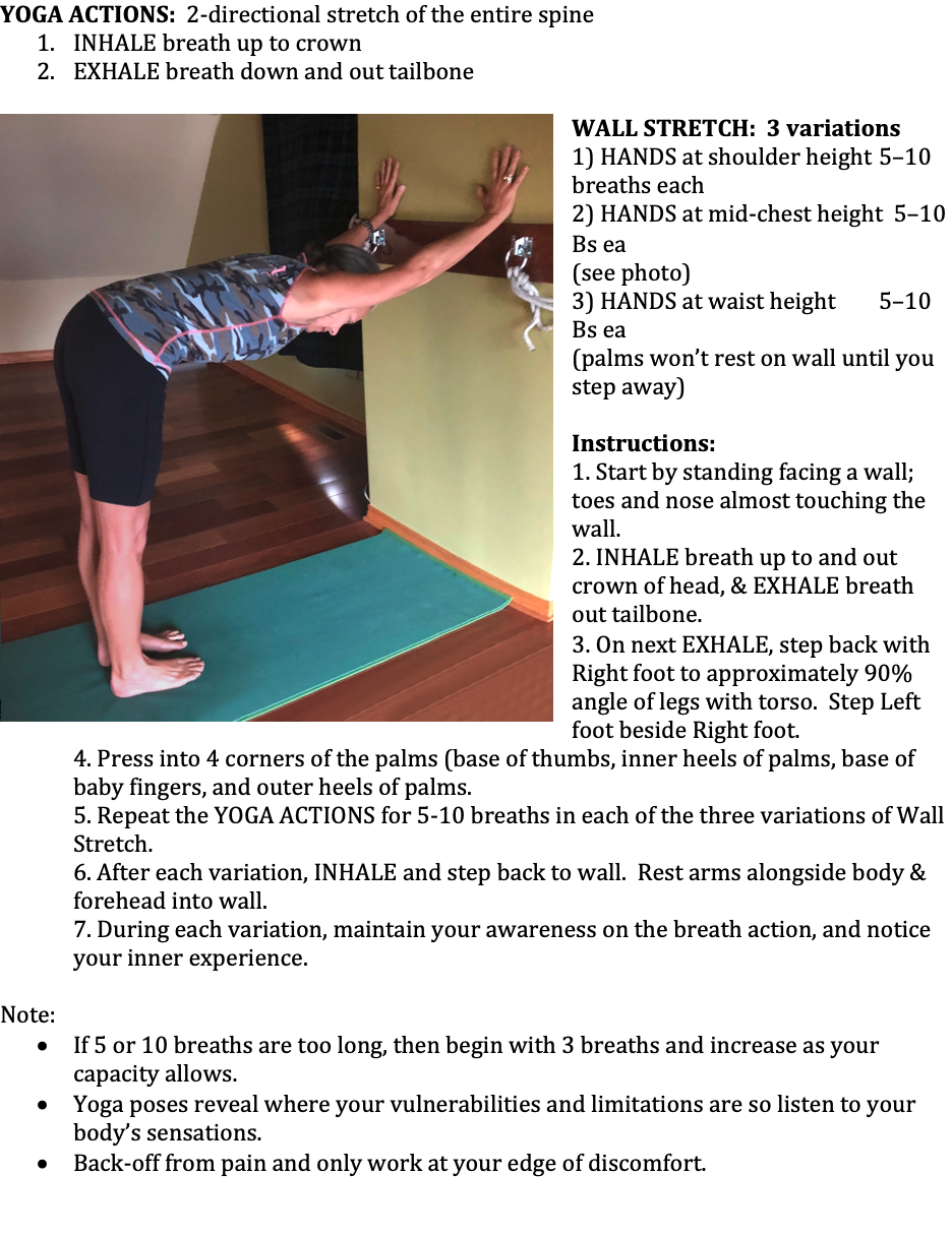 Standing Wall Stretches at Randy Eubanks blog